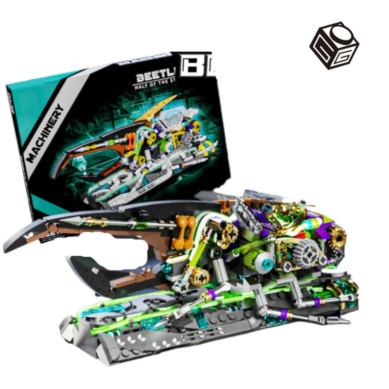 Technical-Series-Robot-Beetle-Building-Block-Mech-Action-Figure-Insect ...