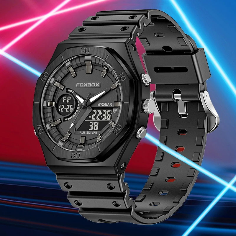 Top-Brand-FOXBOX-New-Casual-Sports-For-Man-Watch-Double-Display-Quartz ...