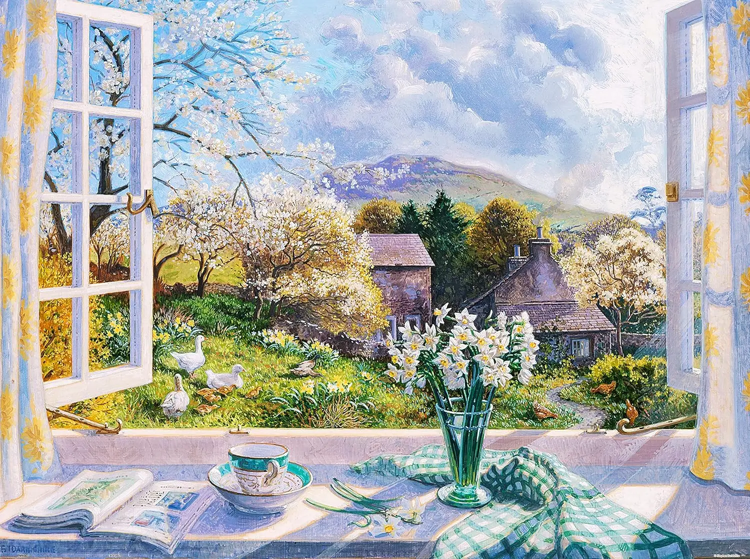 Window View 300/500/1000 Pcs Jigsaw Puzzle Jigsaw Puzzle Stress ...