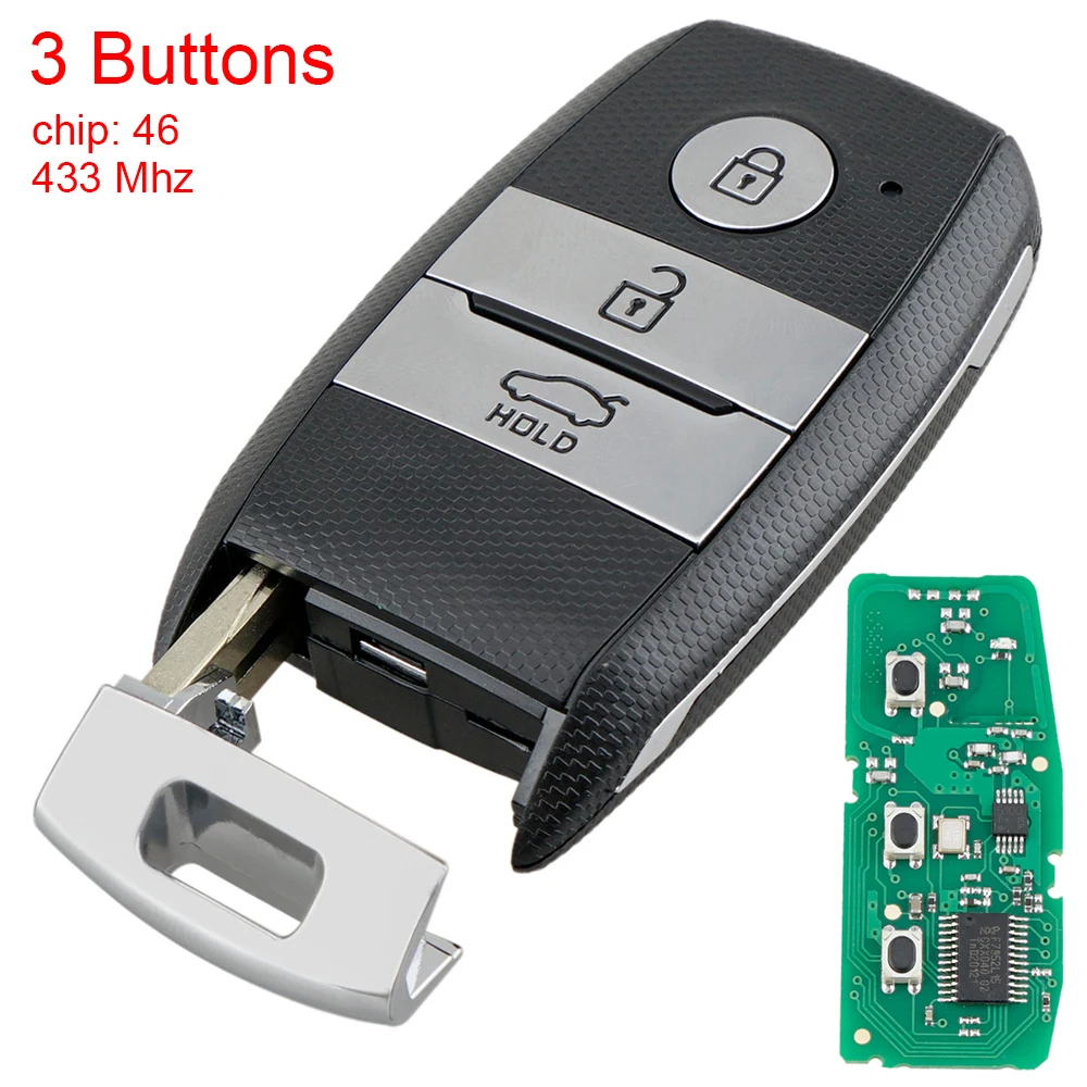 3-Buttons-433MHz-Keyless-Full-Smart-Remote-Car-Key-Fob-with-ID46 ...