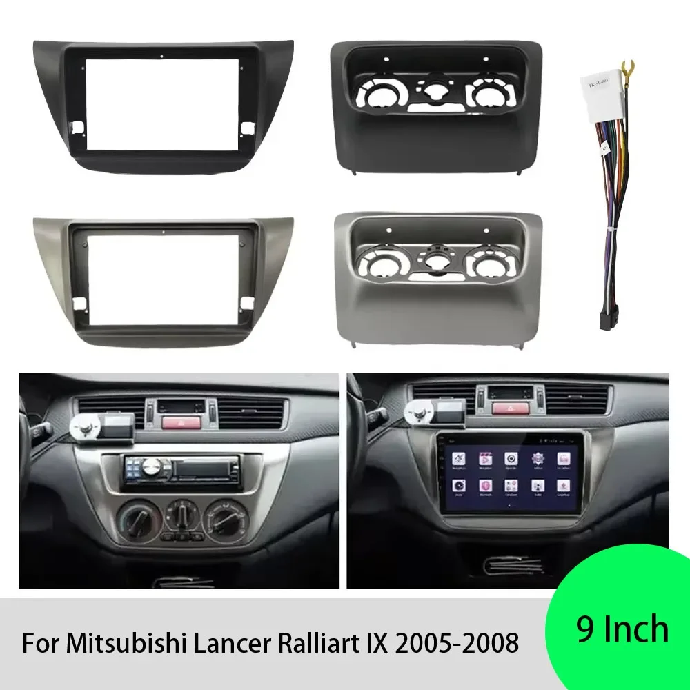 For-Mitsubishi-Lancer-Ralliart-IX-GLX-Sportback-9-Inch-Car-Frame-Fascia-Adapter-Android-Radio ...