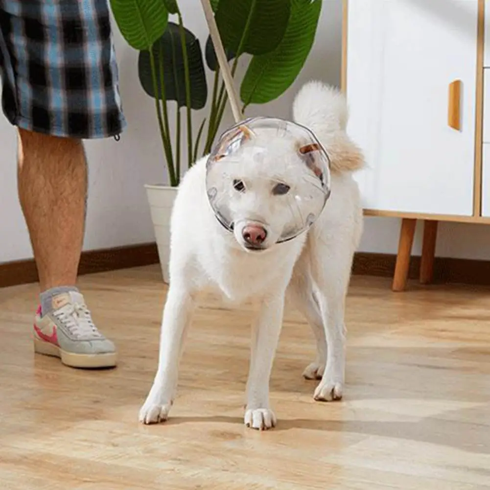 Pet-Hood-for-Dogs-Cats-Anti-bite-Pet-Helmet-Comfortable-Breathable-Pet ...