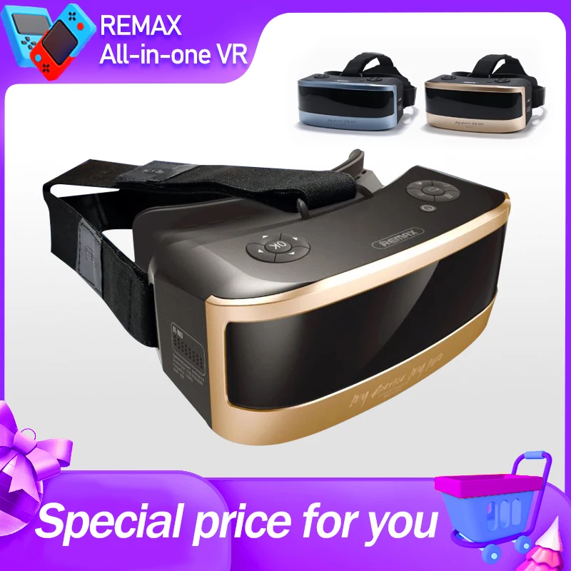REMAX 3D VR Glasses Virtual Reality All-in-one Smart Device Helmet ...