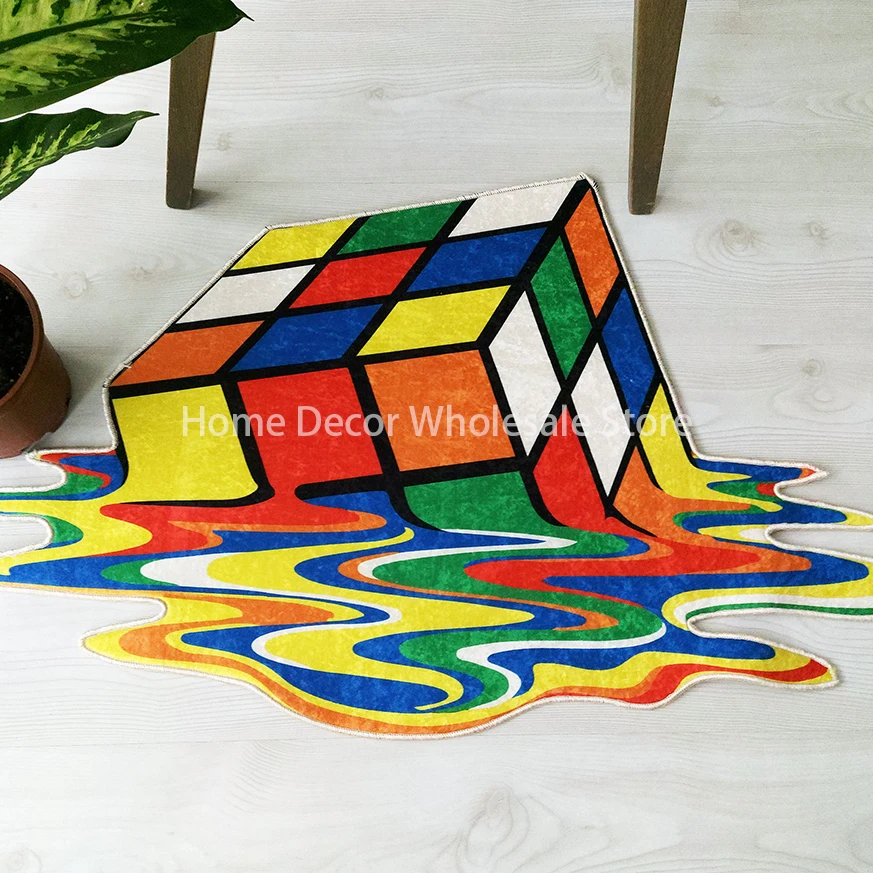 Color-Rubik-s-Cube-Shape-Cute-PlayRoom-Decoration-Bedroom-Non-Slip-Soft ...