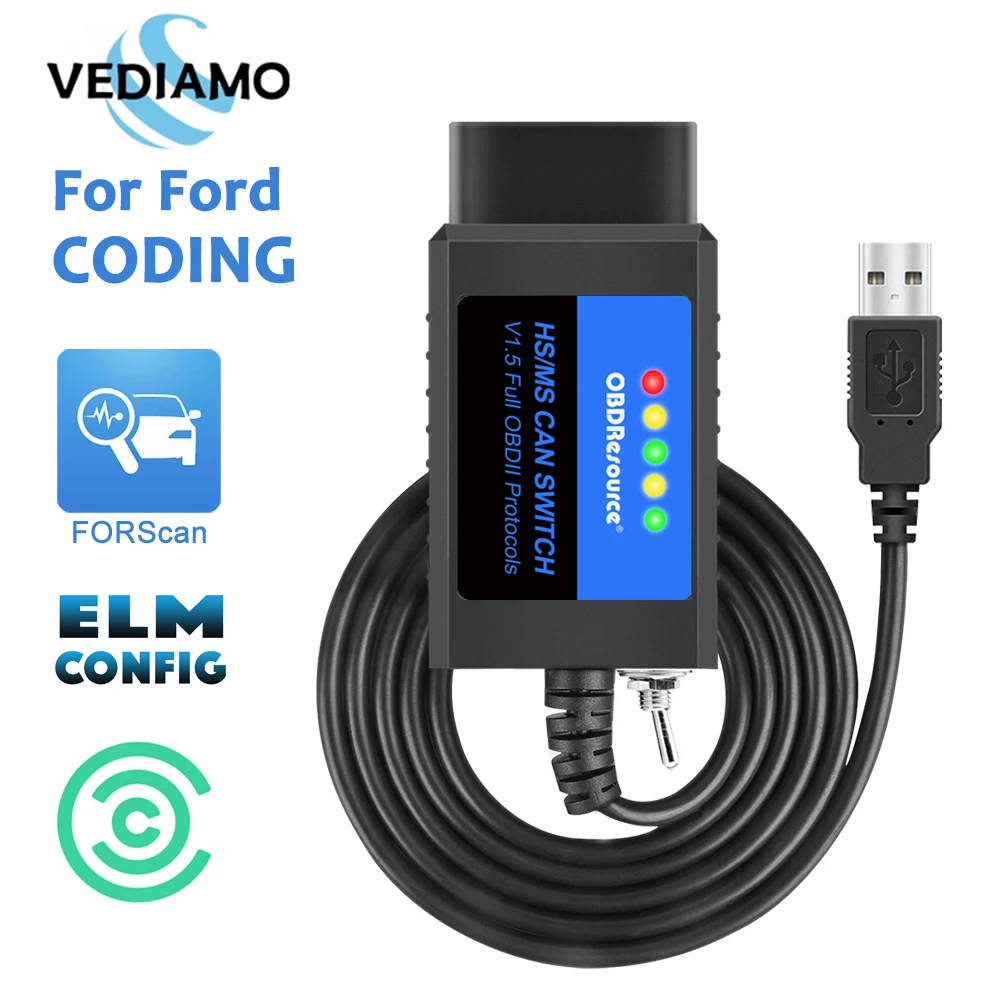 OHP ELM327 FORScan OBD2 Adapter Ford Cars Since 1996, 58% OFF