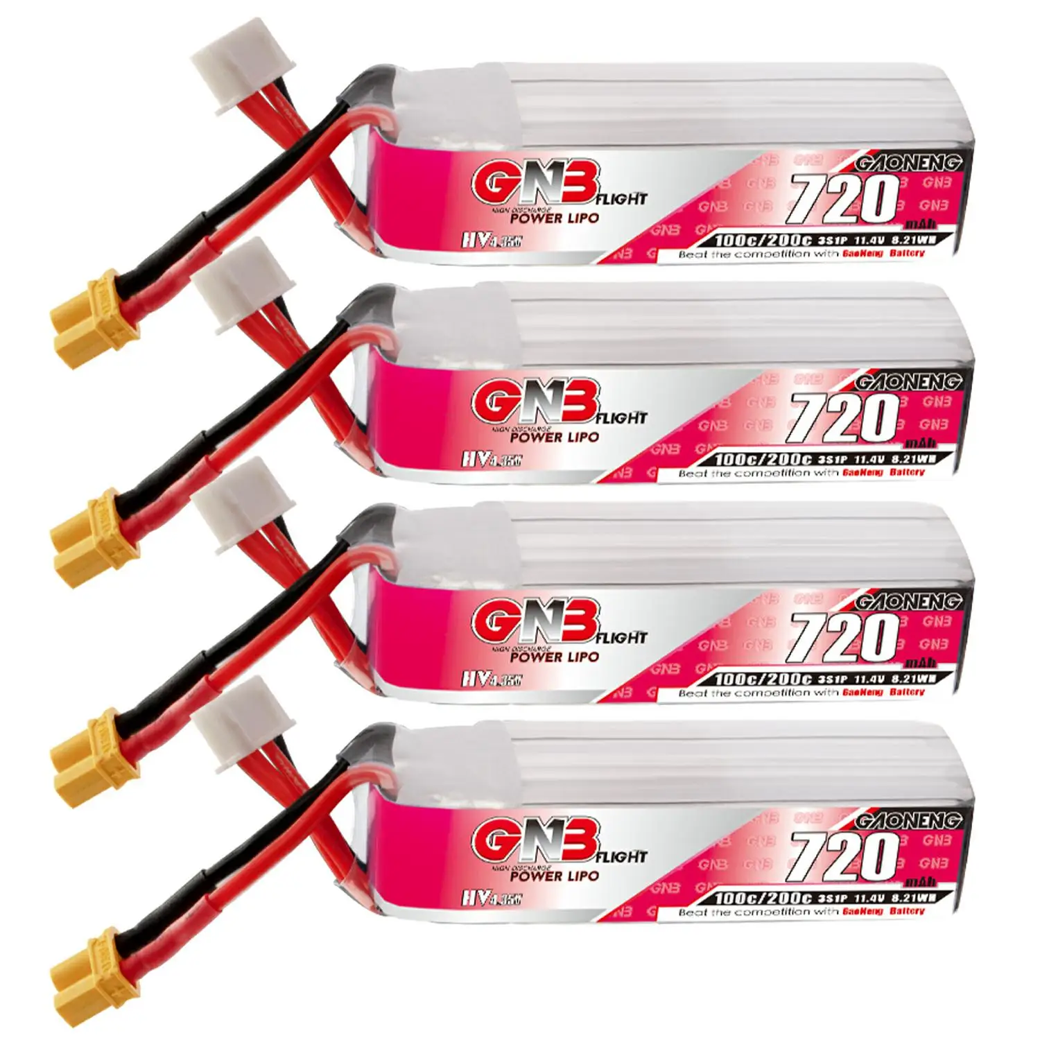GNB 720mAh HV 3S 100C 11.4V XT30 LiPo Battery For Beta75X Cine Whoop ...