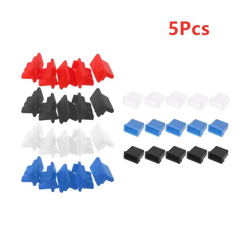 5Pcs-USB-Type-A-Male-USB-Female-Plug-Stopper-Cover-USB-Charging-Port ...