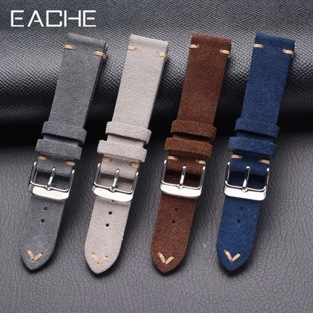 EACHE-High-Quality-Suede-Leather-Watch-Straps-For-Watch-Accessories ...