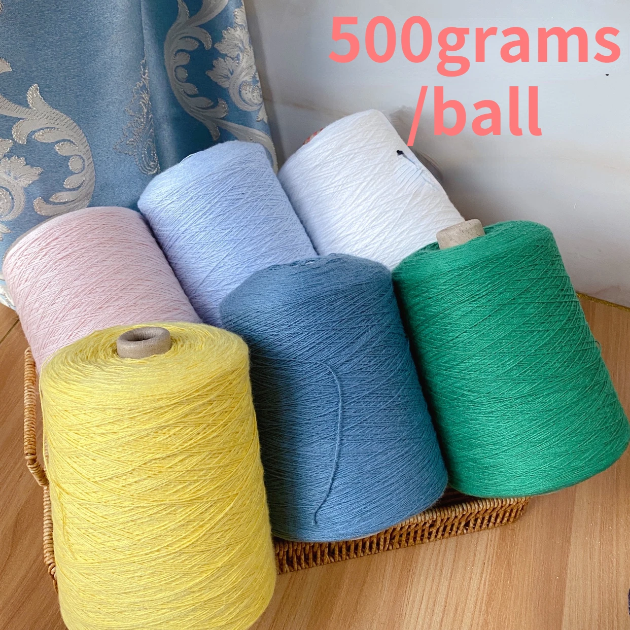 500g-ball-8-2ply-DIY-Colorful-Thin-Lace-Yarn-Crochet-Yarn-100-Cotton ...