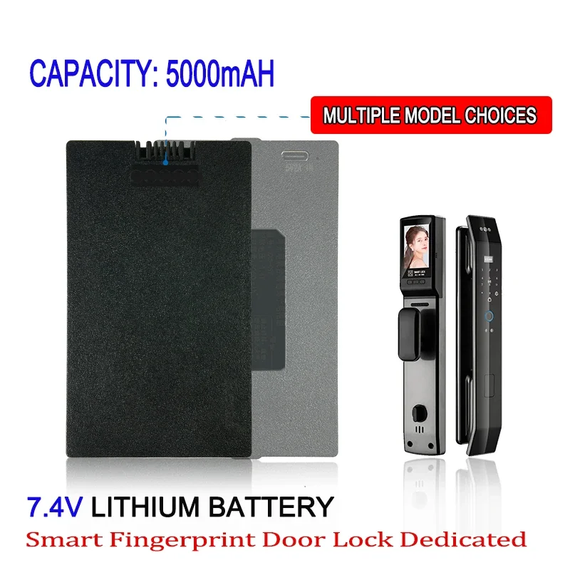 7-4V-5000mAh-Polymer-Lithium-Smart-Door-Lock-Battery-Smart-Fingerprint ...