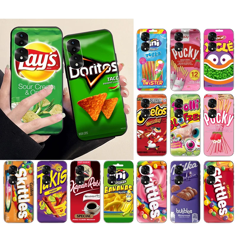 Snacks-Chocolate-Biscuit-Milk-Phone-Case-for-Huawei-Honor-X9-X8-X7-X6 ...
