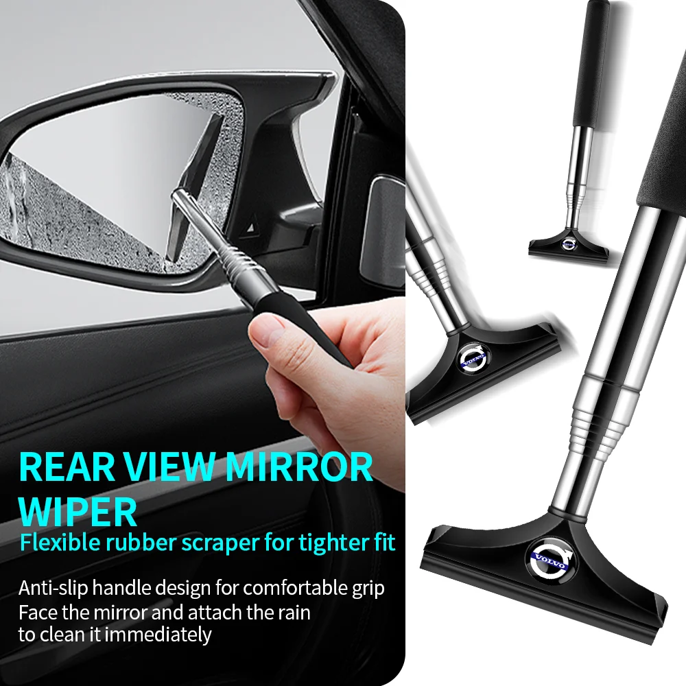 1PCS-Car-Rearview-Mirror-Wiper-Auto-Emblem-Long-Handle-Raining-Scraper ...