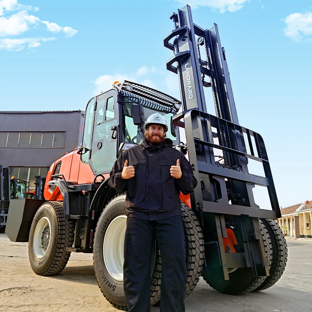 LANDWARD 4 Ton 5 Ton TA40 Off-Road Diesel Forklift 4x4 Off-Road ...