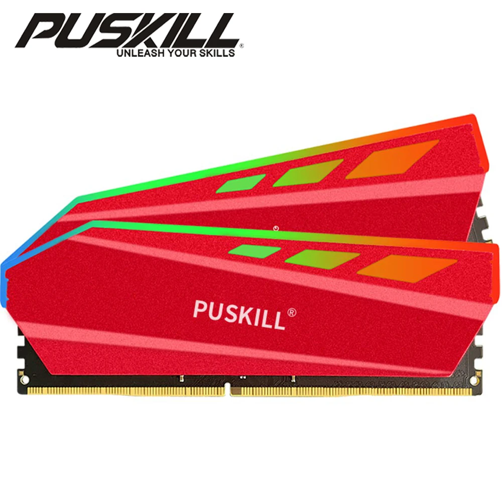 Puskillメモリデスクトップ冷却ベストラム、rgbメモリ、ddr4、4gb、8gb、16gb、32gb、ddr3、ddr5、1600 ...