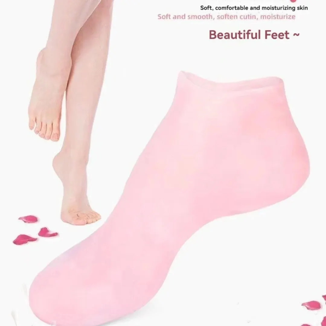 A-Pair-Of-Silicone-Socks-Moisturise-And-Prevent-Cracks-And-Soften ...
