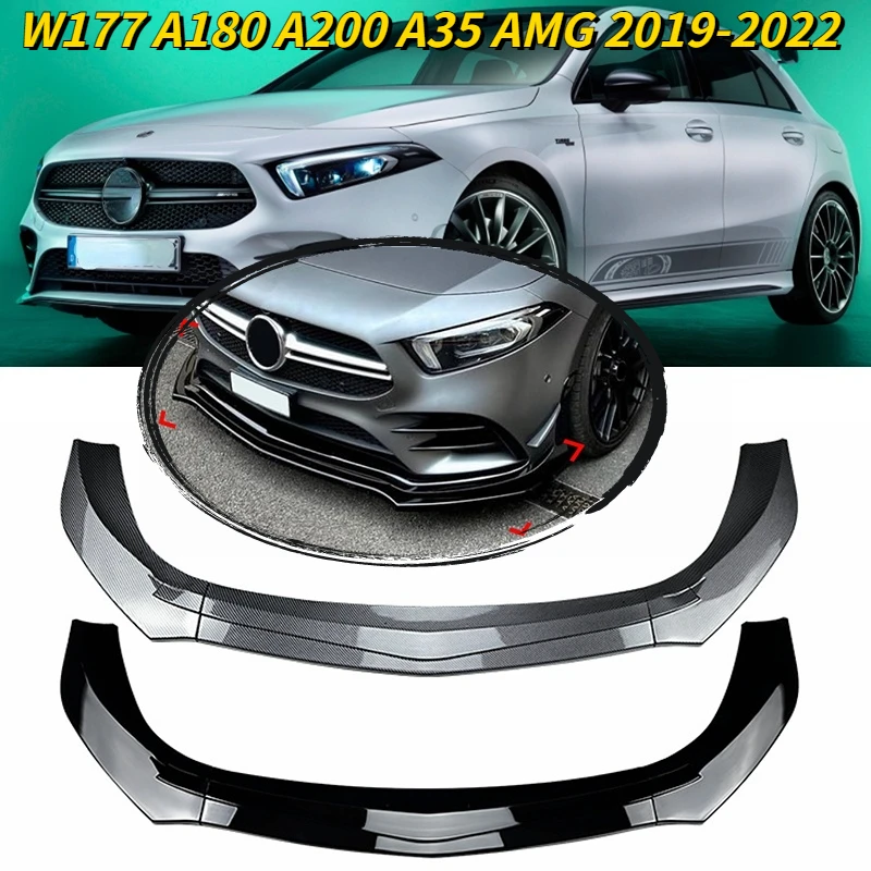 Car-Front-Bumper-Lip-Spoiler-Canard-Covers-Body-Kits-For-Mercedes-Benz ...