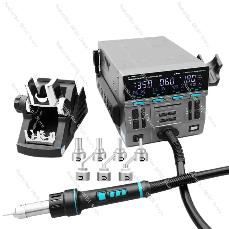 8650 2024 1300W Hot Air 3 Mode Digital Display Intelligent BGA Rework ...