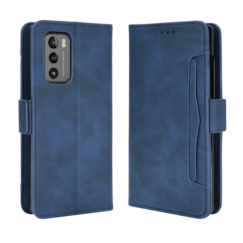 Magnetic-flip-cover-leather-case-for-LG-Wing-luxury-multi-card-slot ...