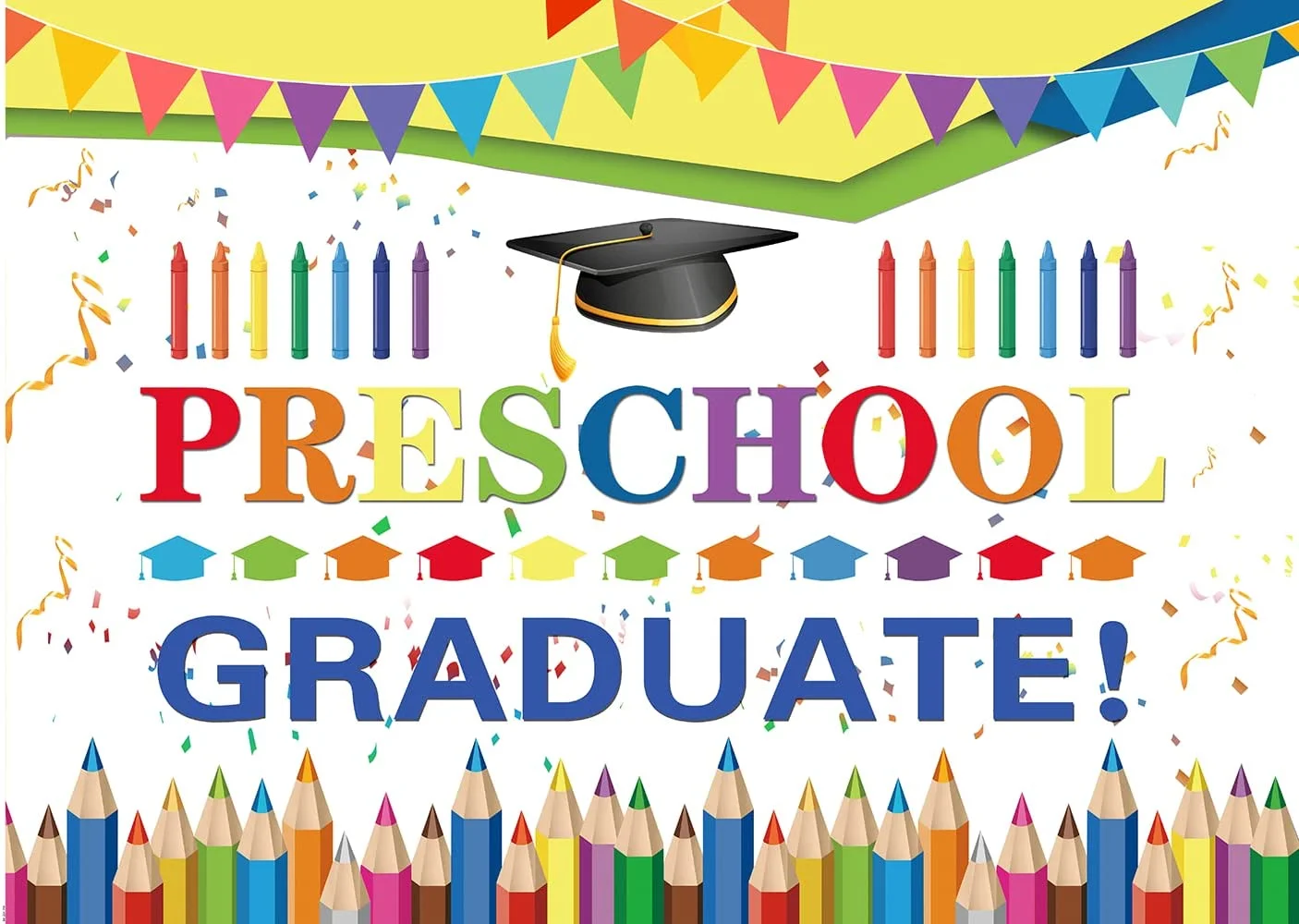 Kinder Graduation Border Design