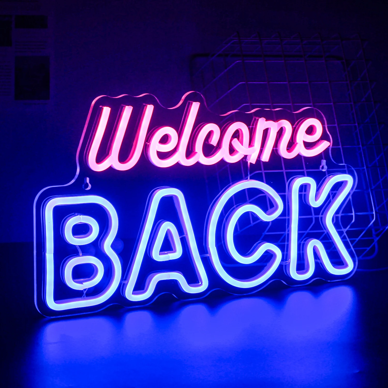 Generic Welcome Back Neon Sign Led Design Hanging Shop Store Restaurant ...