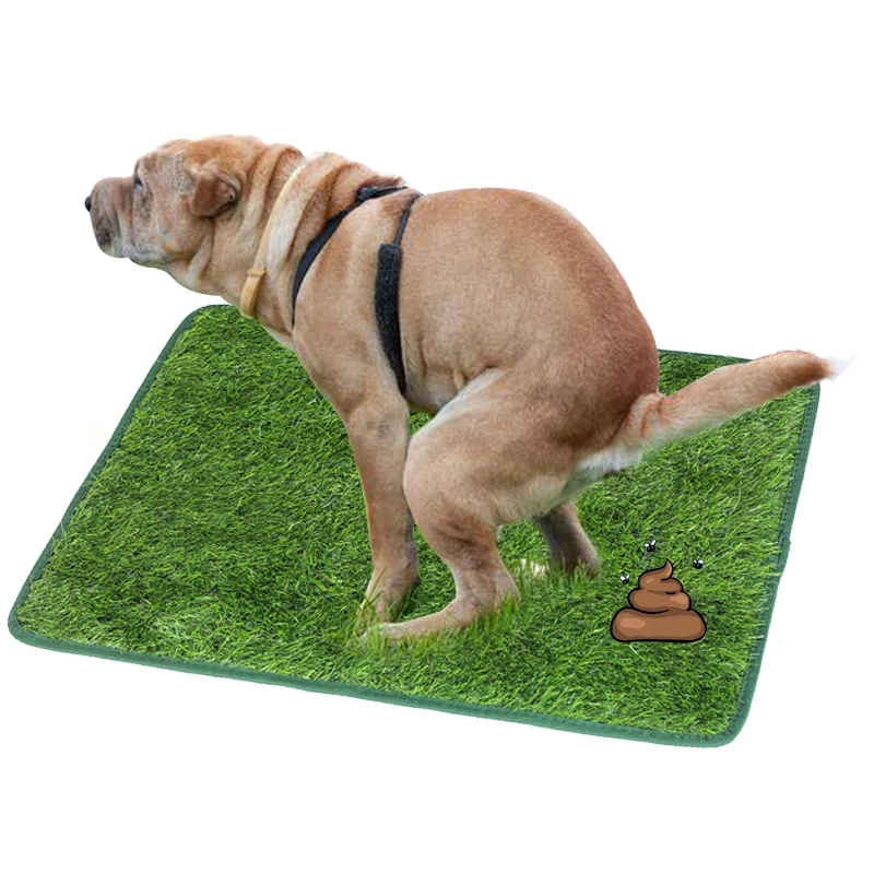 Artificial Grass Dog Toilet Mat Pet Training Lawn Mat Washable Reusable ...