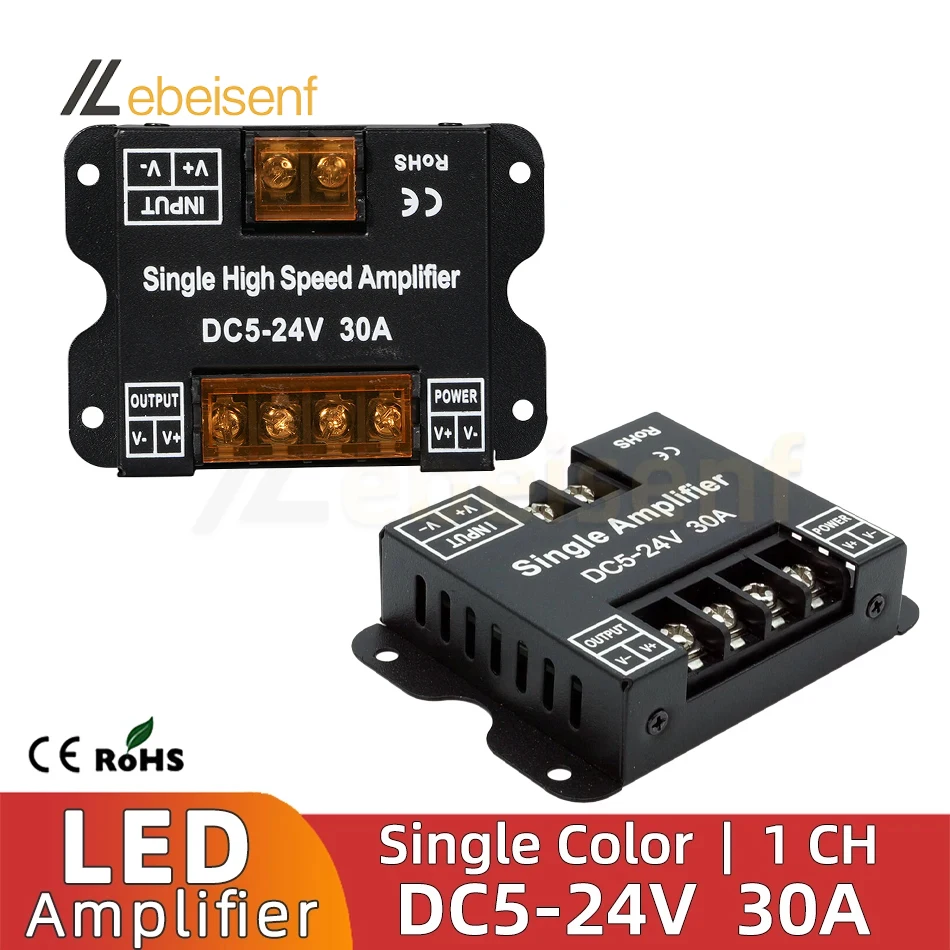 Single-Color-LED-Dimmer-PWM-Lamps-Controller-Signal-Amplifier-DC-5V-12V ...
