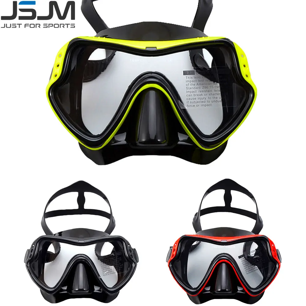 JSJM Professional Snorkeling Scuba Diving Mask Diving Goggles Silicone ...