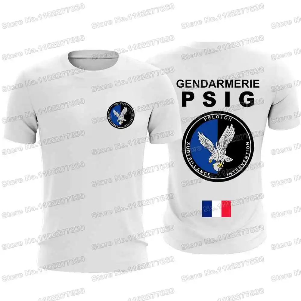 2022-French-Police-T-Shirt-France-Gendarmerie-PSIG-Outdoor-technical ...