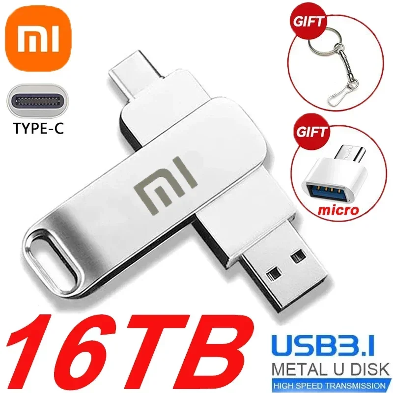 Xiaomi-16TB-USB-3-0-Flash-Drive-8TB-Type-C-Interface-Metal-Real ...