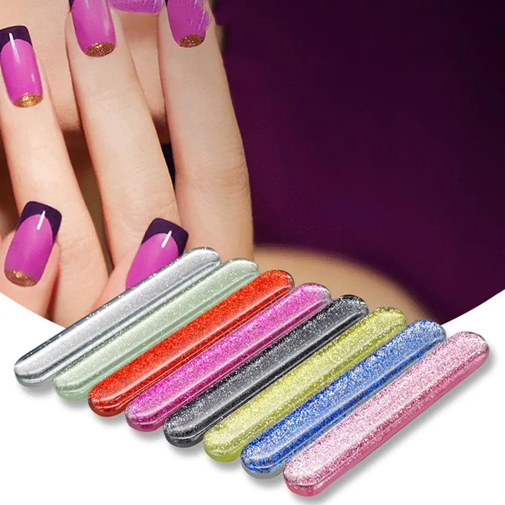 Colorful-Nano-Glass-Nail-File-Buffer-Polishing-Strip-Polisher-Durable ...
