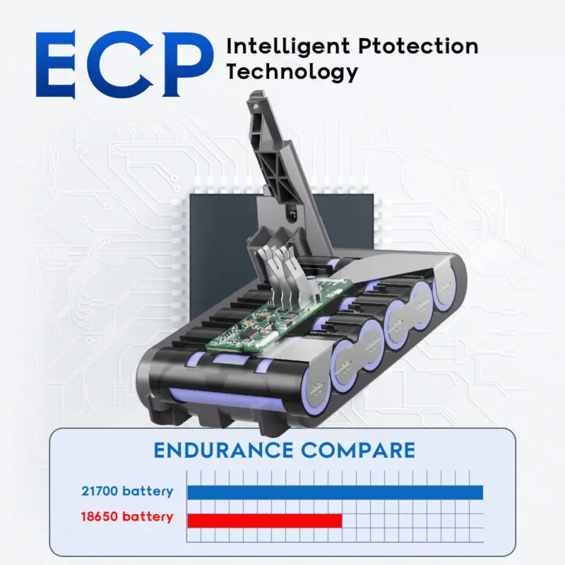 Black Battery 6000mAh Replacement Battery - High Capacity Power Pack ...