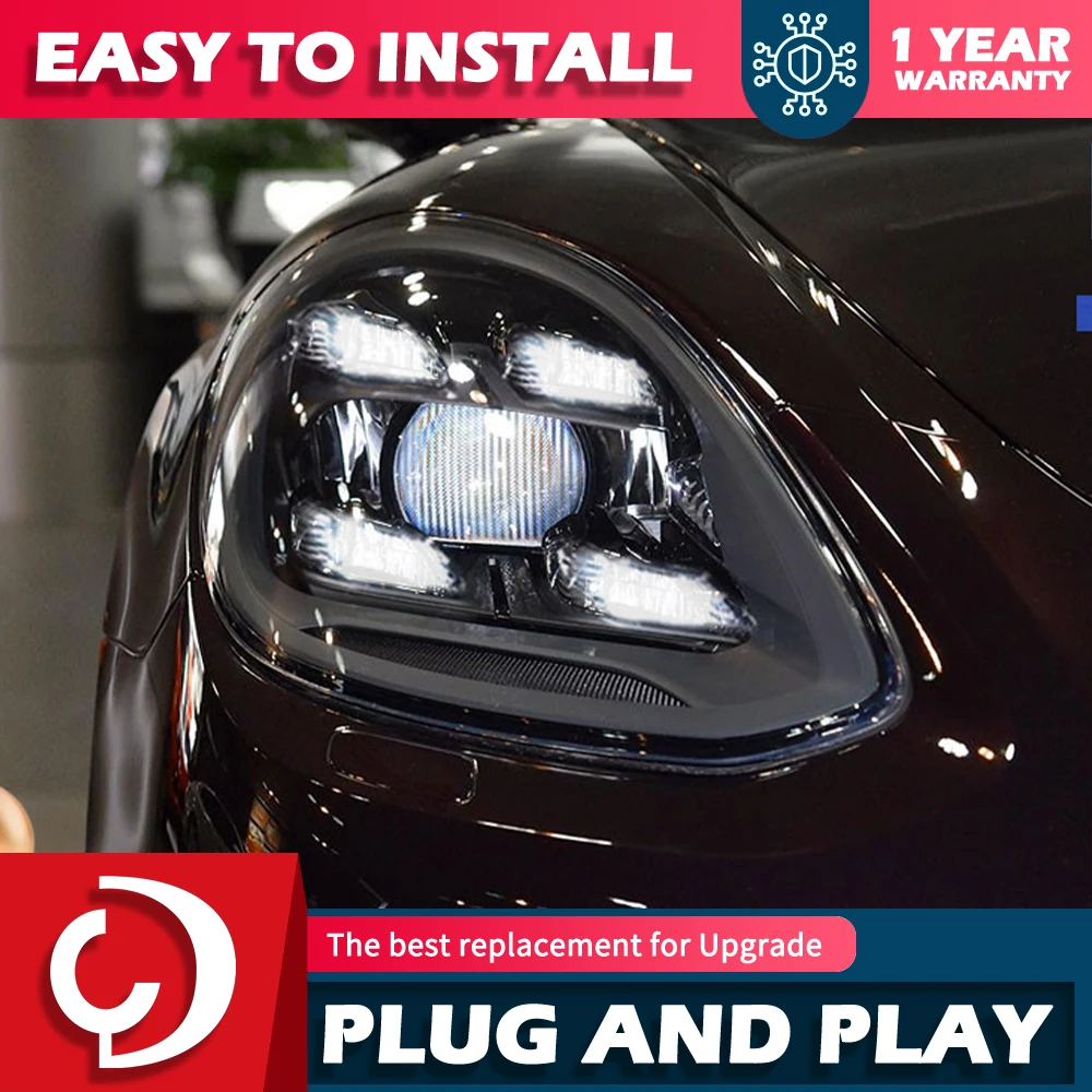 2-PCS-Car-Light-for-Porsche-Cayenne-LED-Headlight-Projector-Lens-2011 ...