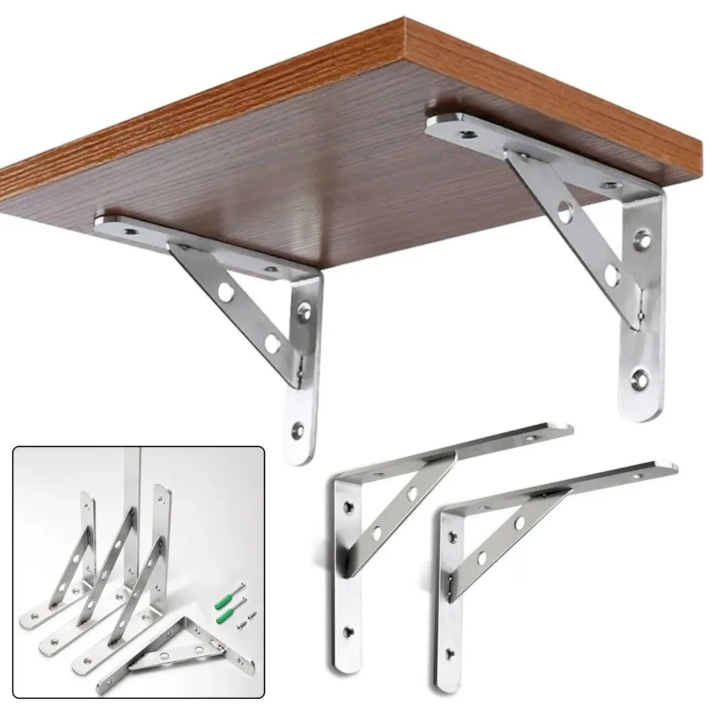 New Stainless Steel Shelf Bracket Right Angle Heavy Duty Triangle Shelf ...