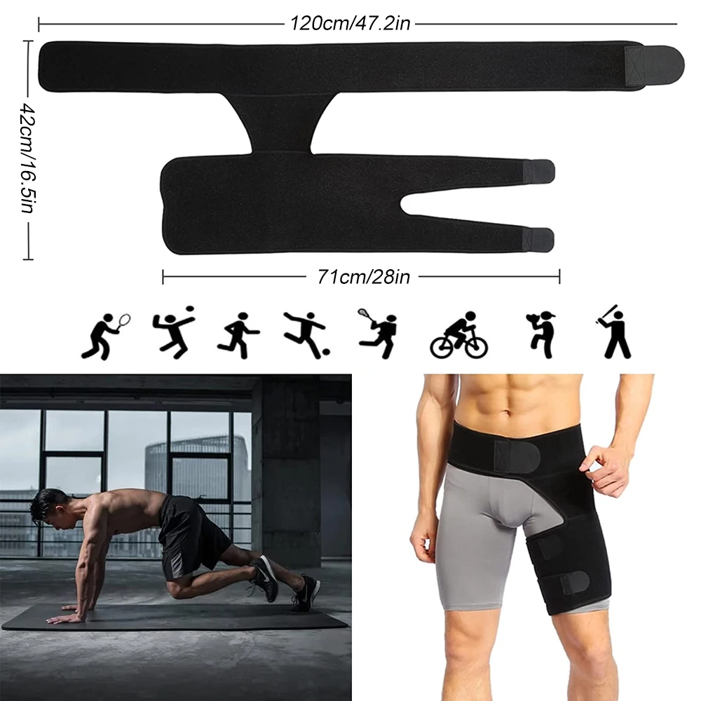 Ace Wrap Bodyprox Groin Support Bandage, Adjustable Compression Wrap ...