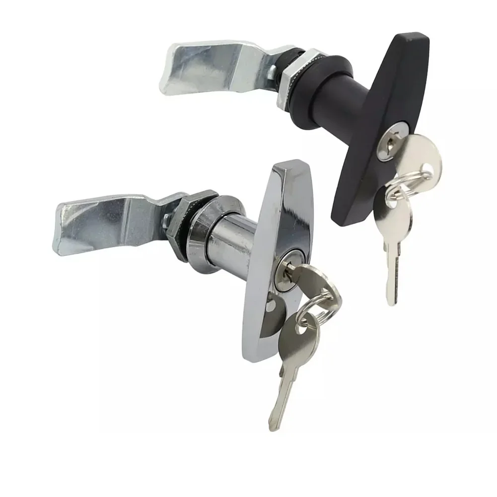 1x-Handle-Lock-Rear-Fixing-T-Zinc-Alloy-Tool-Box-Garage-Door-T-Lock ...