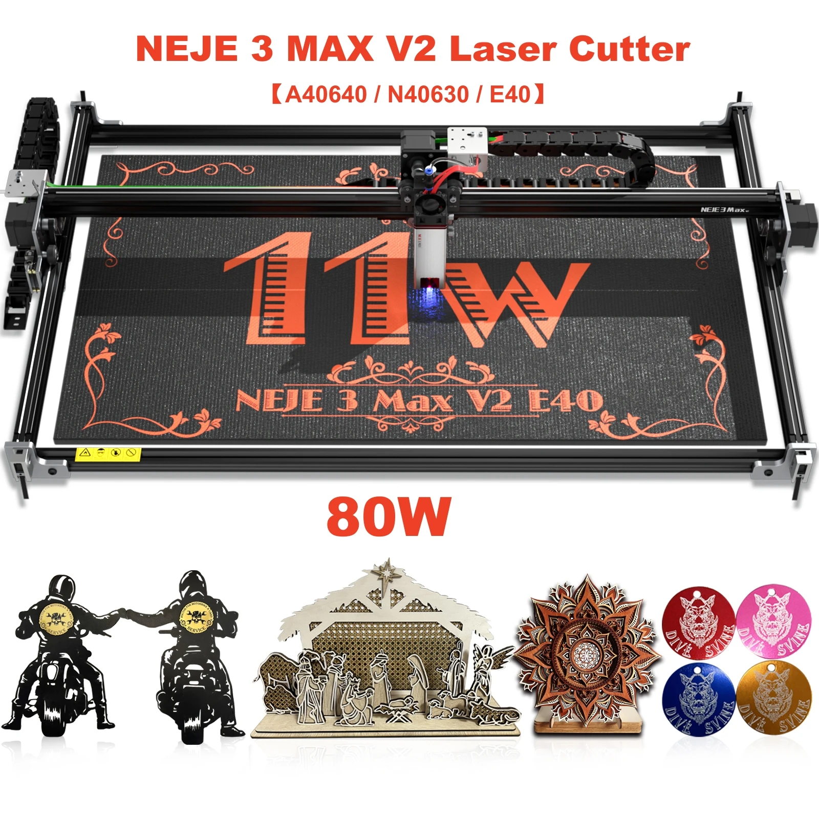 NEJE-3-Max-V2-A40640-N40630-E40-CNC-Laser-Engraver-Metal-Engraving ...
