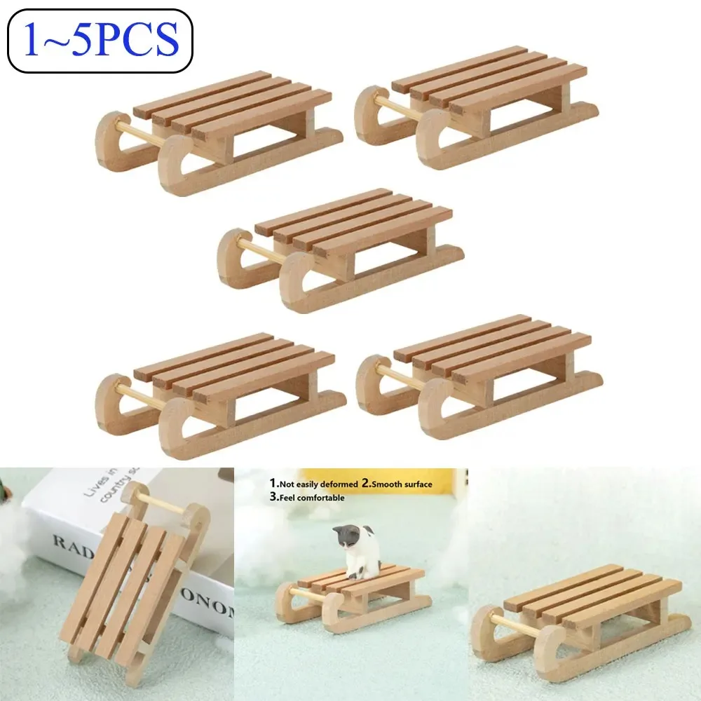 Mini-Miniature-Sledge-Handmade-1-12-Wooden-ModelSnow-Sled-Home-Decor ...