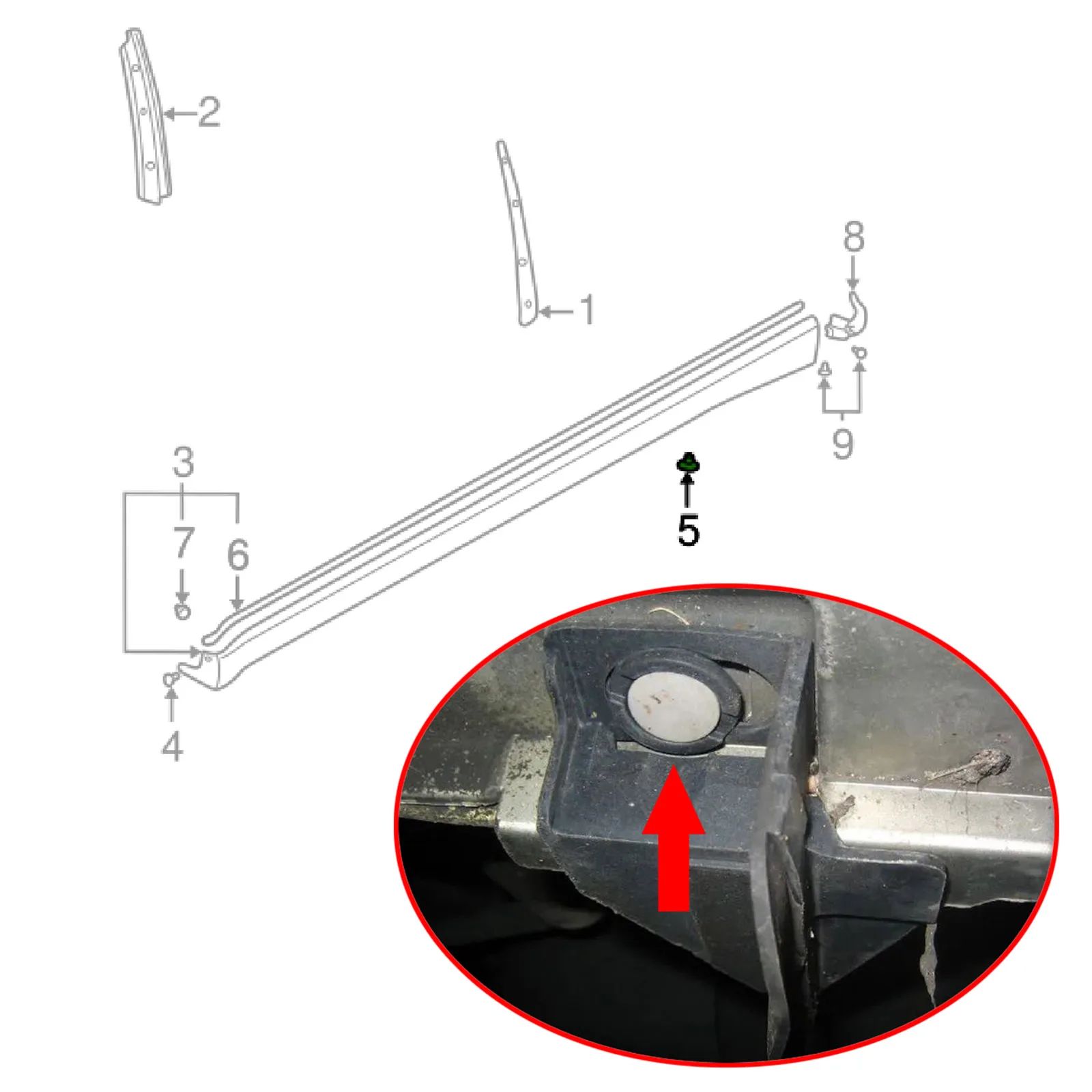20 зажимов для Subaru Legacy Exiga Levorg XV Crosstrek Ascent, боковая ...