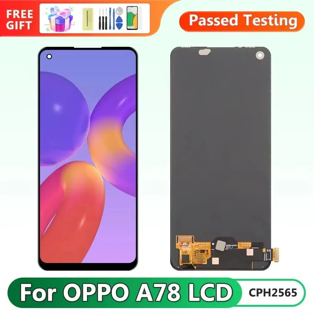 6.43''AMOLED For Oppo A78 4G LCD CPH2565 Display Screen+Touch Panel ...
