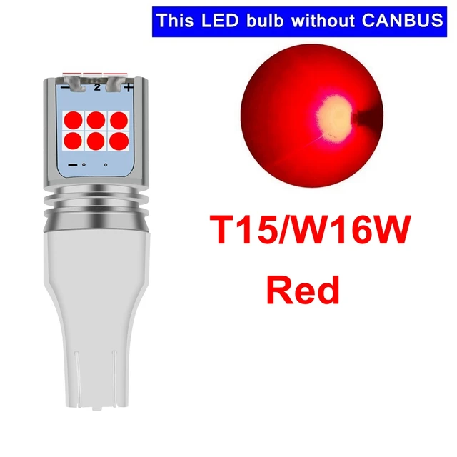 2PCS T15 W16W WY16W T20 7443 W21/5W 7440 W21W WY21W T25 3157 P27/7W ...