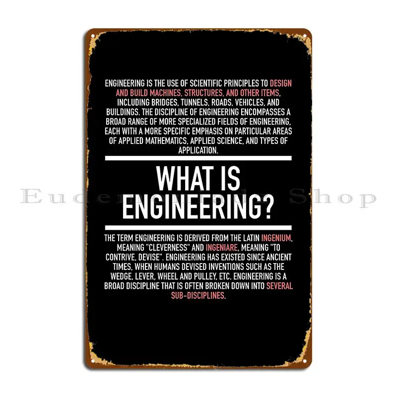 Engineering-Defined-Engineer-Metal-Sign-Pub-Cave-Designer-Club-Mural ...