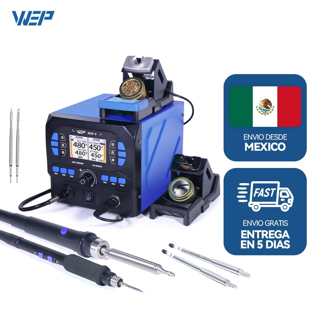 WEP-992D-II-2-in-1-Precision-Soldering-Station-With-Micro-Hot-Air-Gun ...