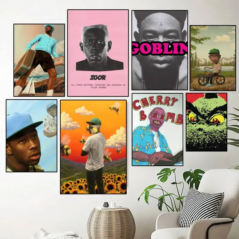 Pintura-de-parede-para-Quarto-e-Sala-Decora-o-Rapper-Tyler-the-creator ...