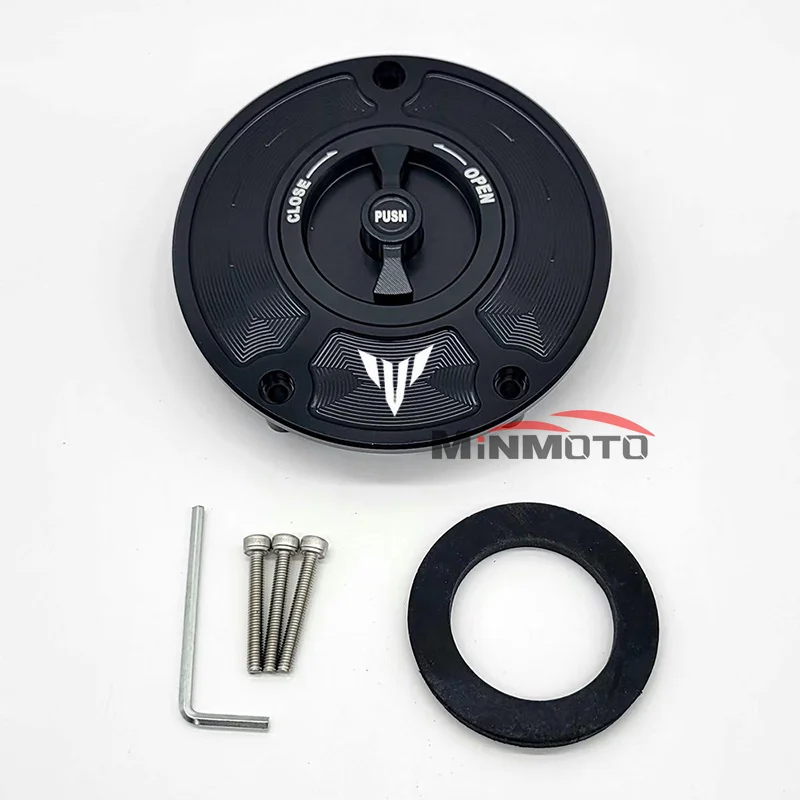 CNC-Aluminum-Keyless-Motorcycle-Accessories-Fuel-Gas-Tank-Cap-Cover-for ...