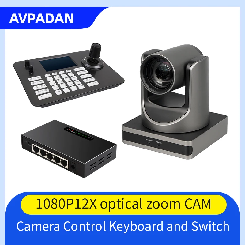 1080P-60fps-One-12X-20X-Optical-Zoom-NDI-Camera-Live-Solution-Kit-and ...