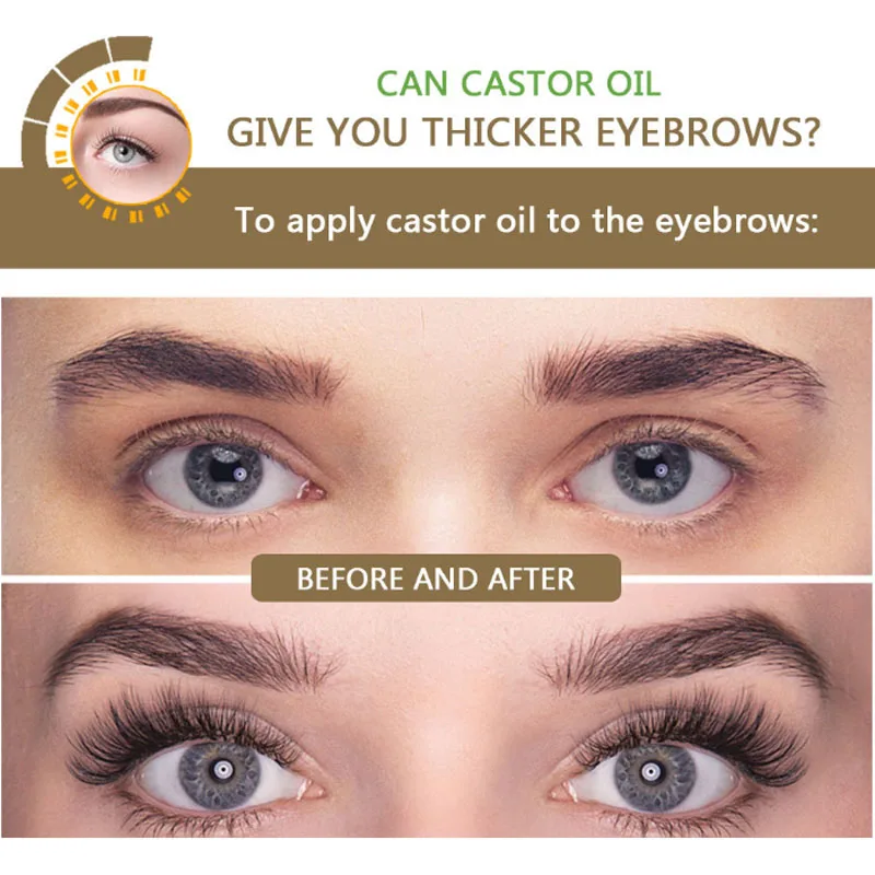 Castor Oil Eyelashes Before After