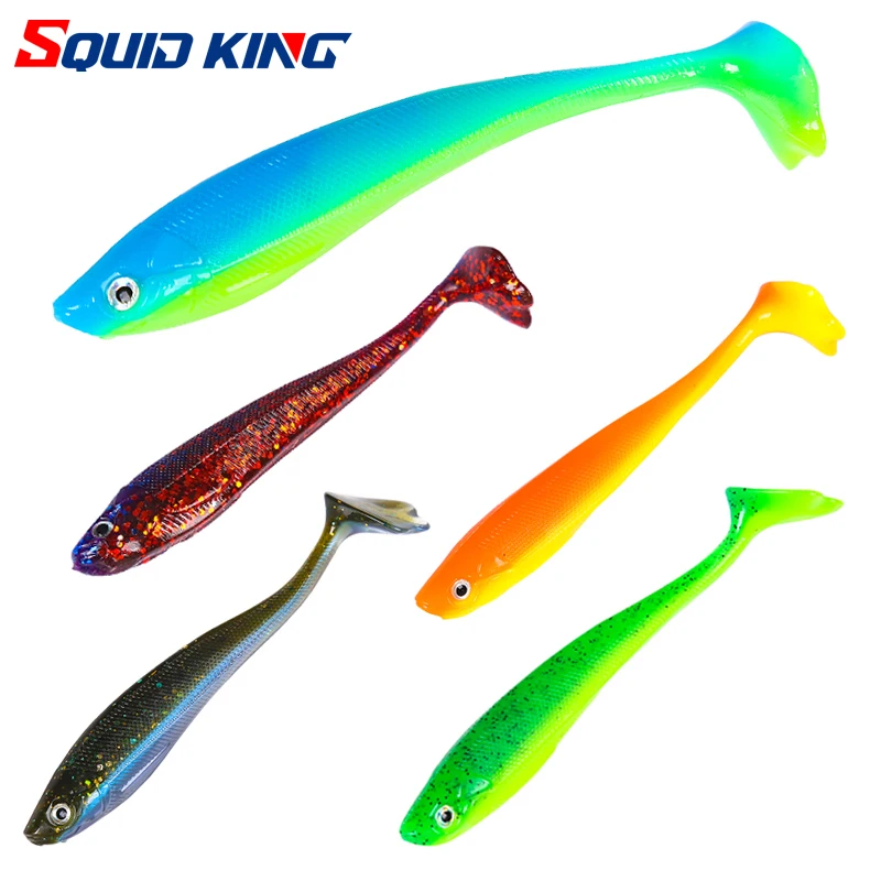 FSDZSO-Soft-Fishing-Lure-100mm-120mm-Silicone-Worms-Bait-Artificial ...