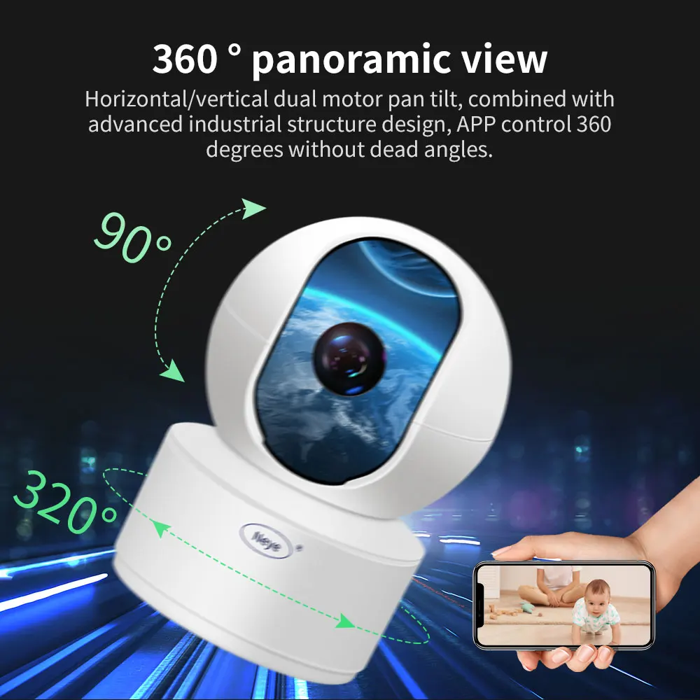 Neye 8MP/4K S5 WiFi Home Security Indoor Camera AI Automatic Tracking ...