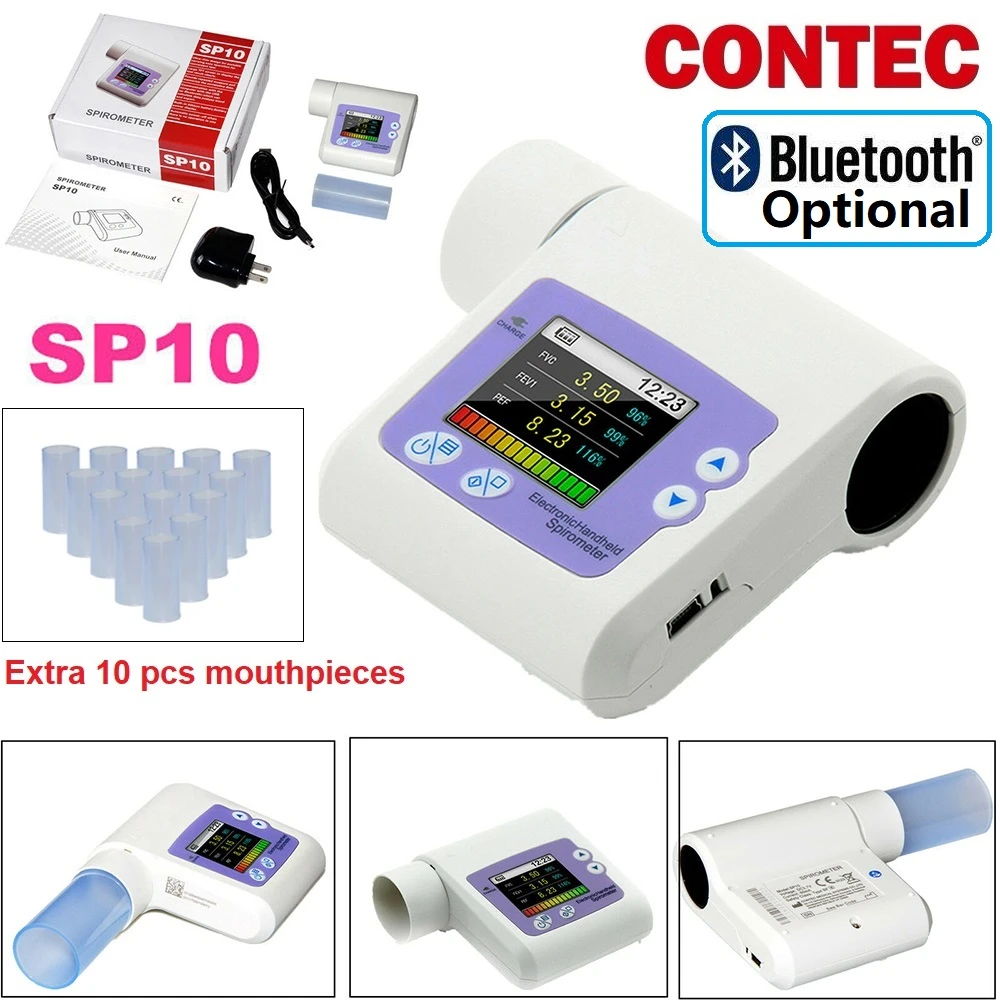 CONTEC SP10 dispositivo Digital de volumen pulmonar, espirómetro con ...