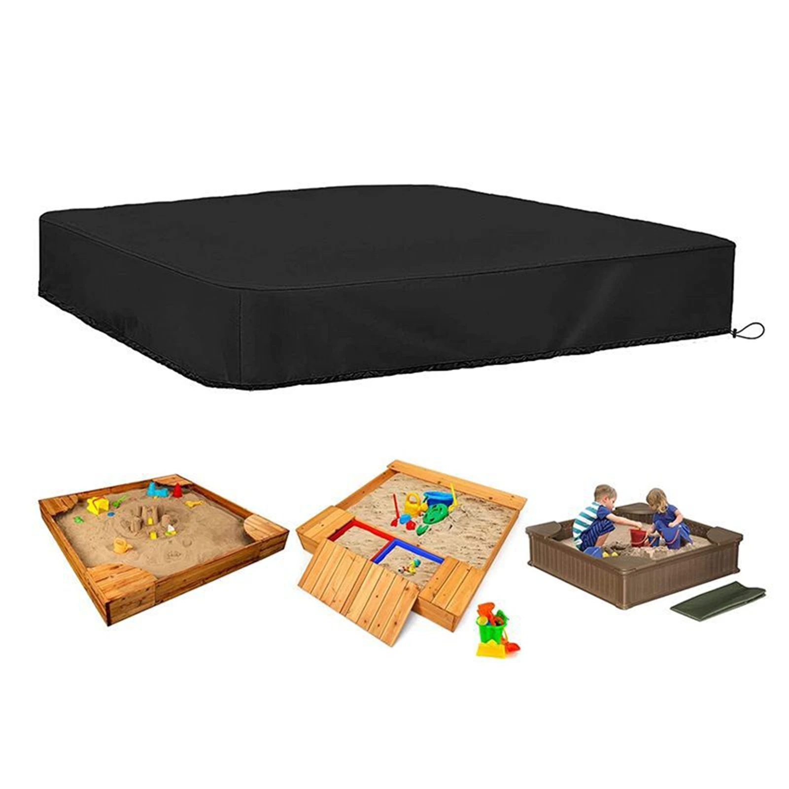 Square Sandbox Cover 190T Polyester Taffeta Waterproof Anti-UV ...